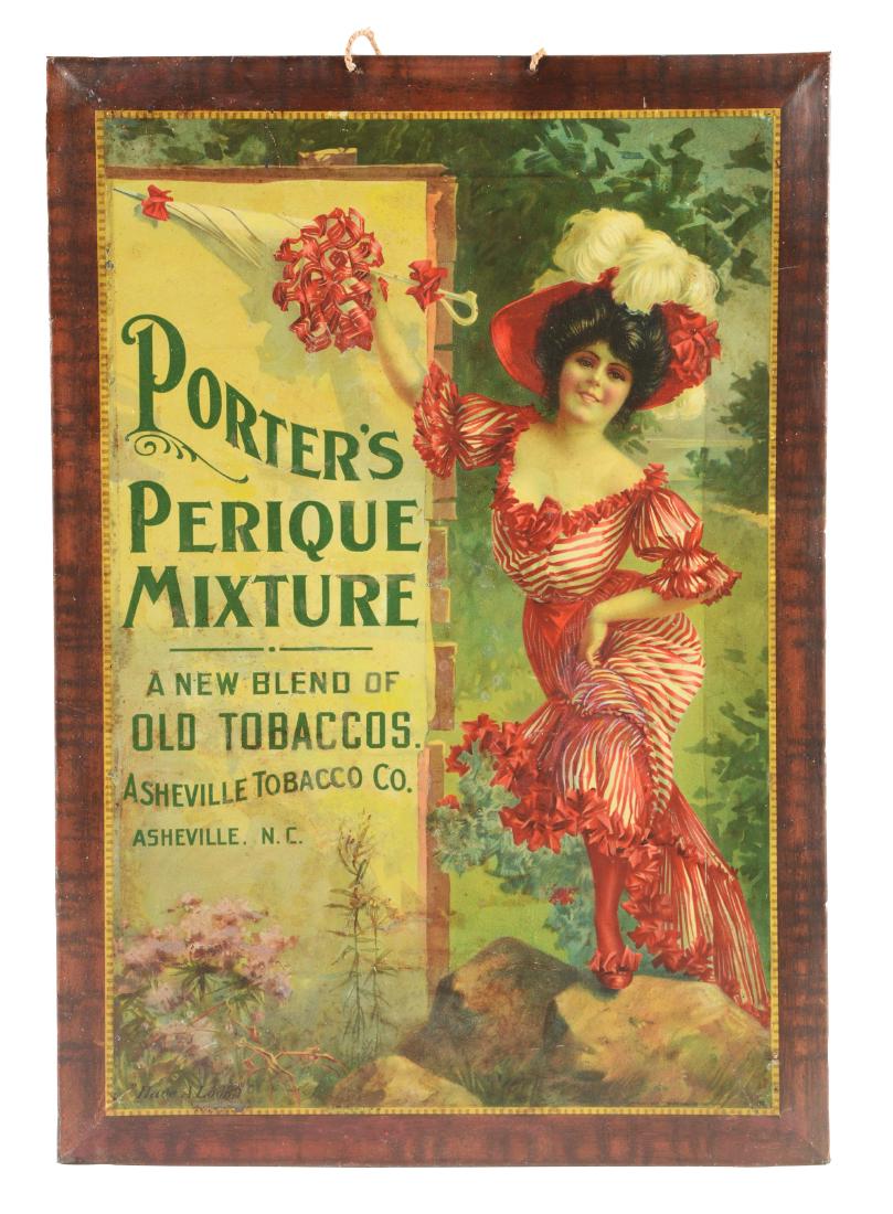Porter's Perique Mixture Tobacco Sign.