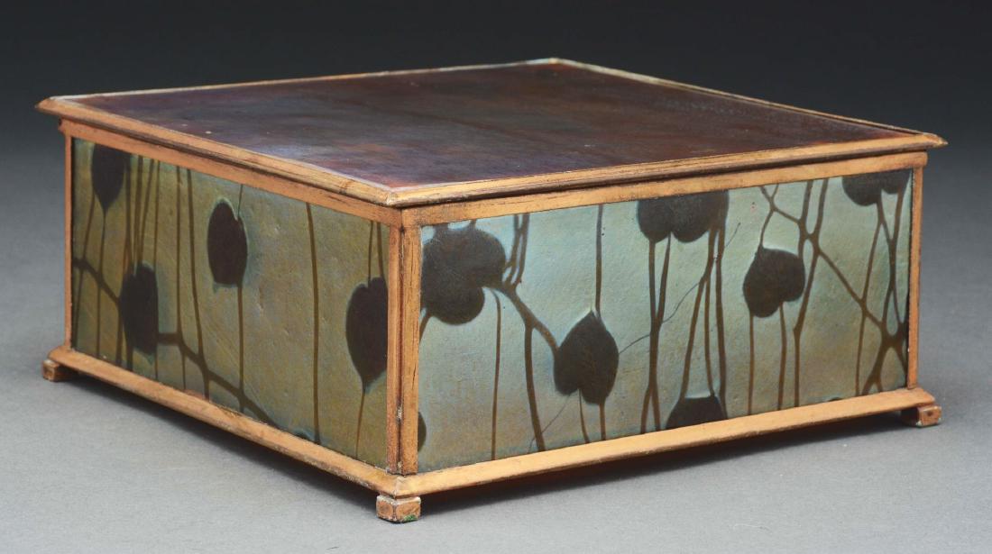 Tiffany Furnaces Art Glass Box.