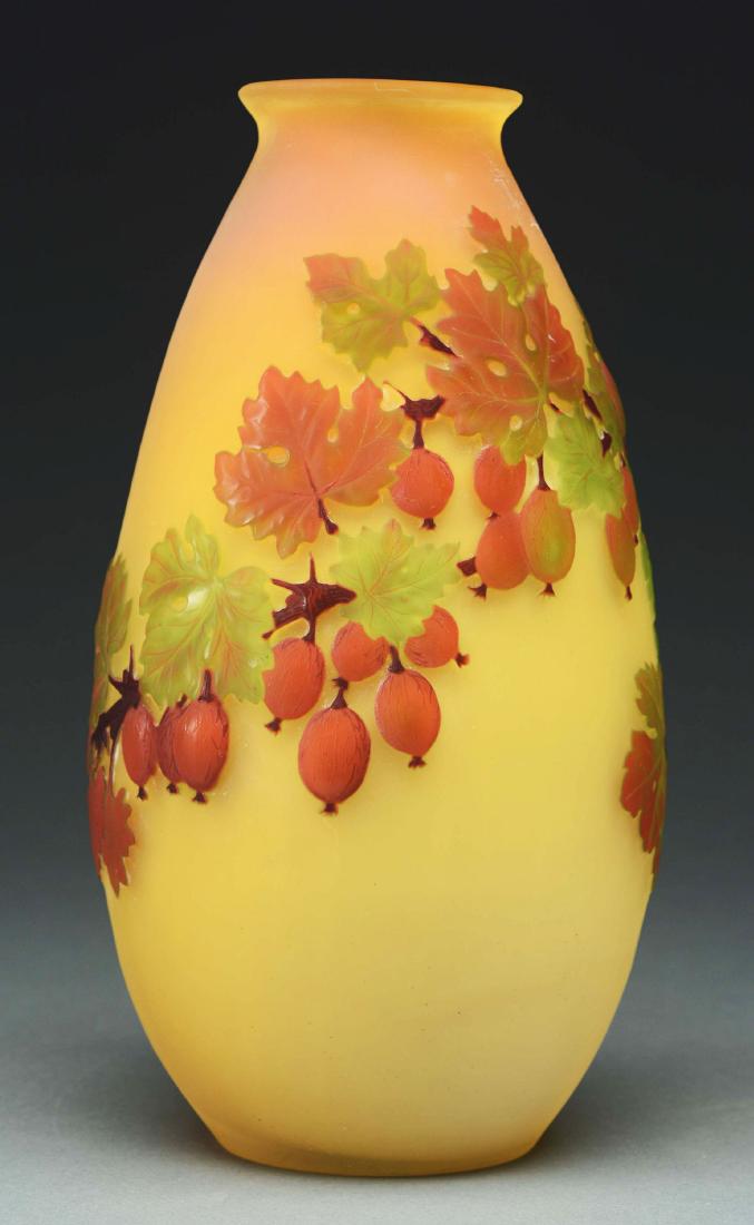 Galle Mold Blown Fig Vase.