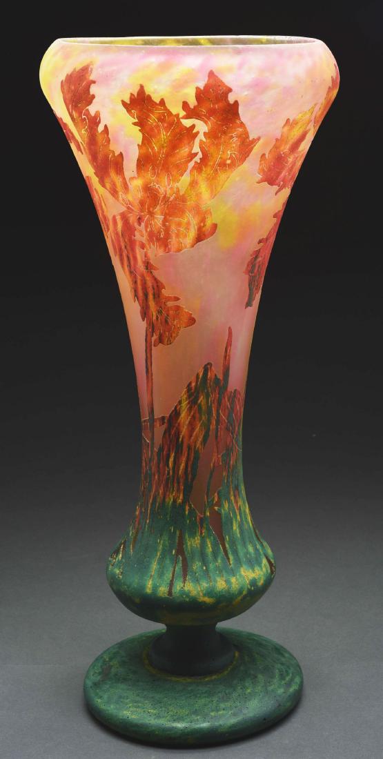 Daum Parrot Tulip Cameo Vase. - Dec 05, 2018 | Dan Morphy Auctions in PA