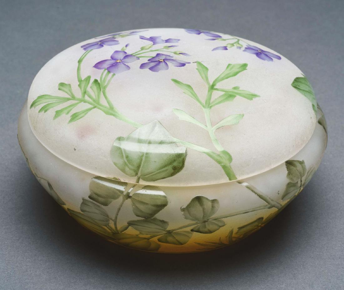 Daum Cameo and Enameled Box.