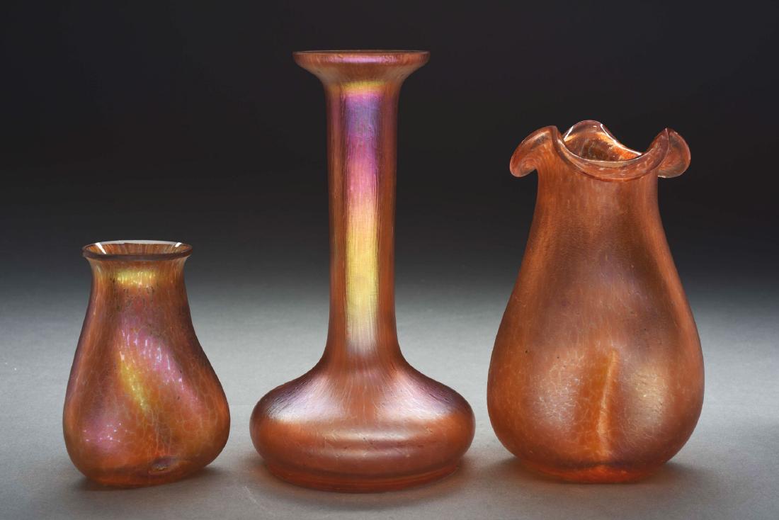 Lot of Austrian Art Glass Vases.