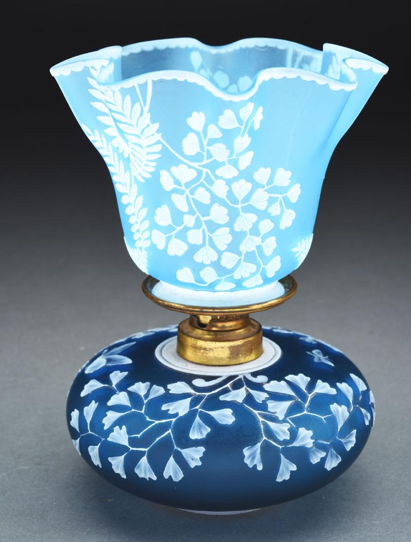 Webb Cameo Oil Lamp.