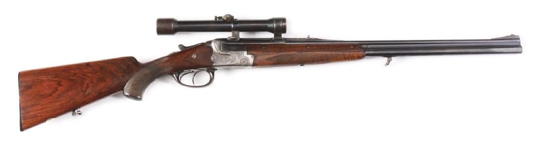 (c) Merkel 210e Combination Gun With Zeiss Scope.