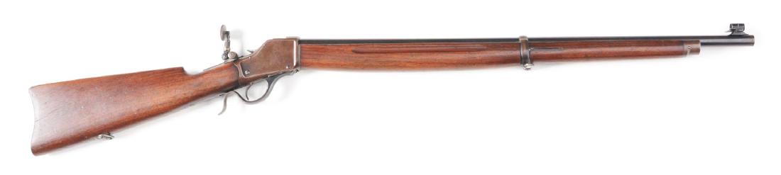 (c) Winchester Model 87 Winder Musket Single Shot Rifle