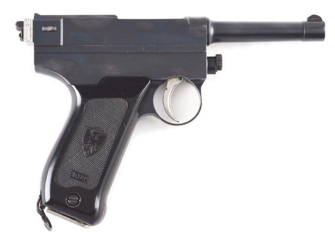 (C) Italian Brixia Model 1912 Semi-Automatic Pistol.