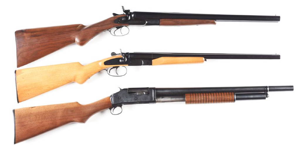 (m) Lot Of 3: Reproduction Cowboy Action Shotguns