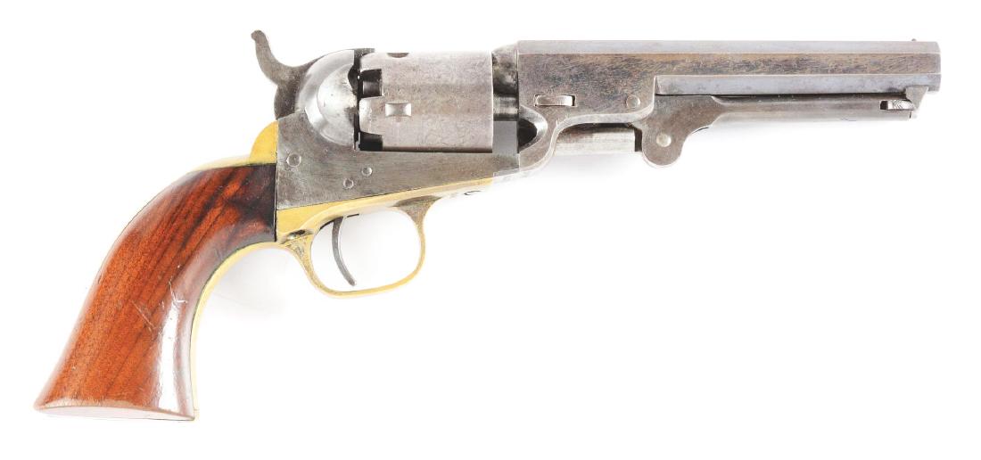 (A) Colt Model 1849 Pocket Percussion Revolver (1867).