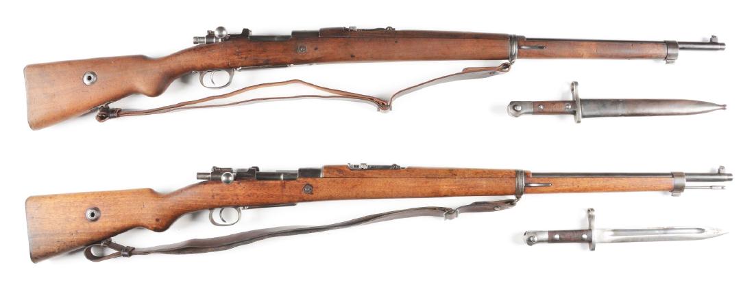 (C) Lot of 2: Turkish Mauser Bolt Action Rifle M1938