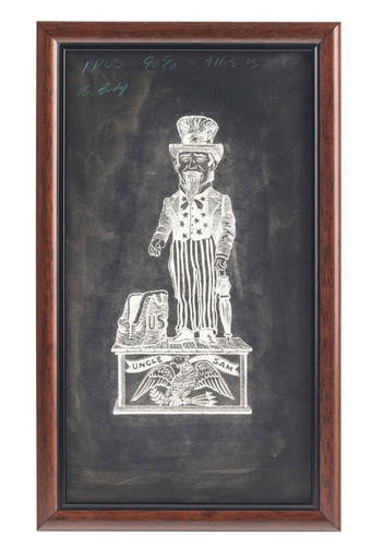 Original Uncle Sam Lithograph Drawing.