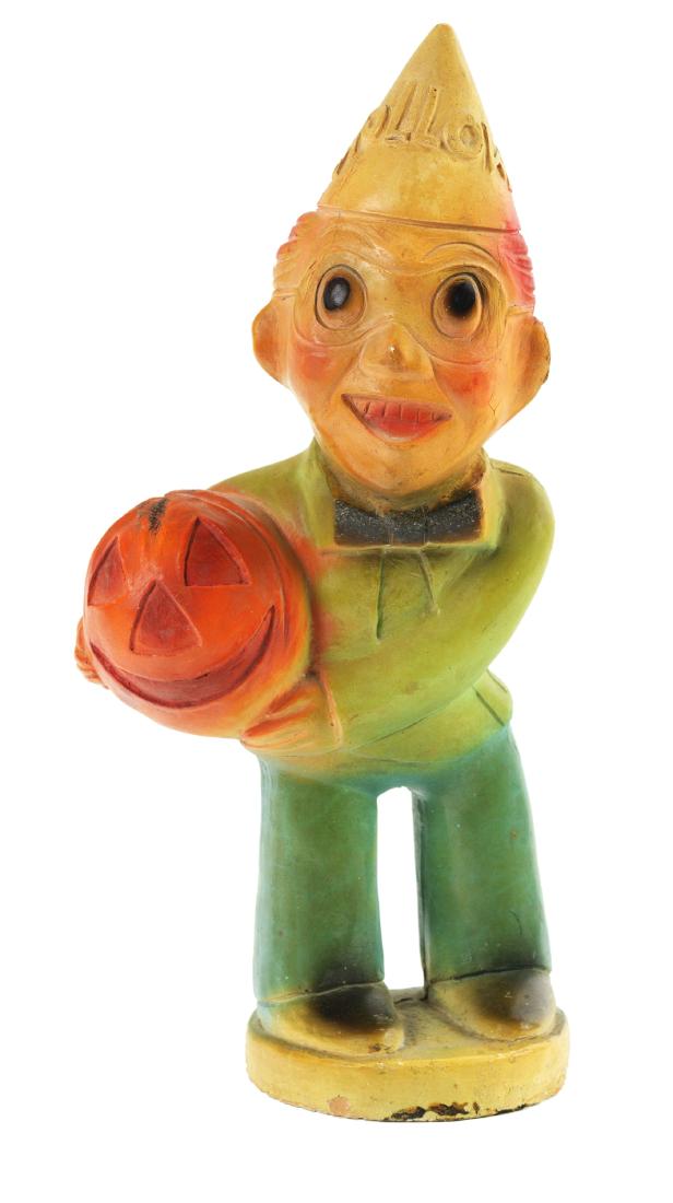 Rare Halloween Chalk Figure.