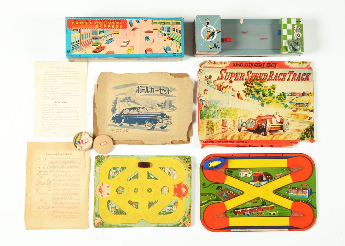 Lot of 3: Tin Litho Wind Up and Battery Operated Track