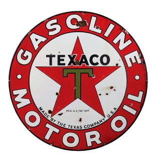 Linco Gasoline Motor Oil Porcelain Sign
