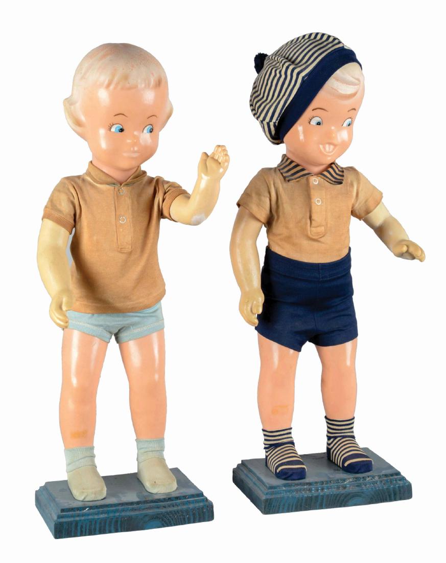 Lot Of 2: Buster Brown Mannequins.