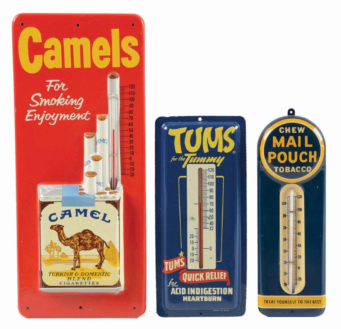Lot Of 3: Mail Pouch, Tums, & Camels Thermometers. - Apr 13, 2019 | Dan ...