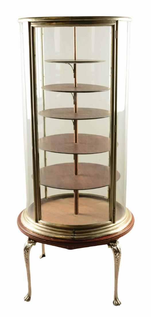 Round Display Showcase With Stand.