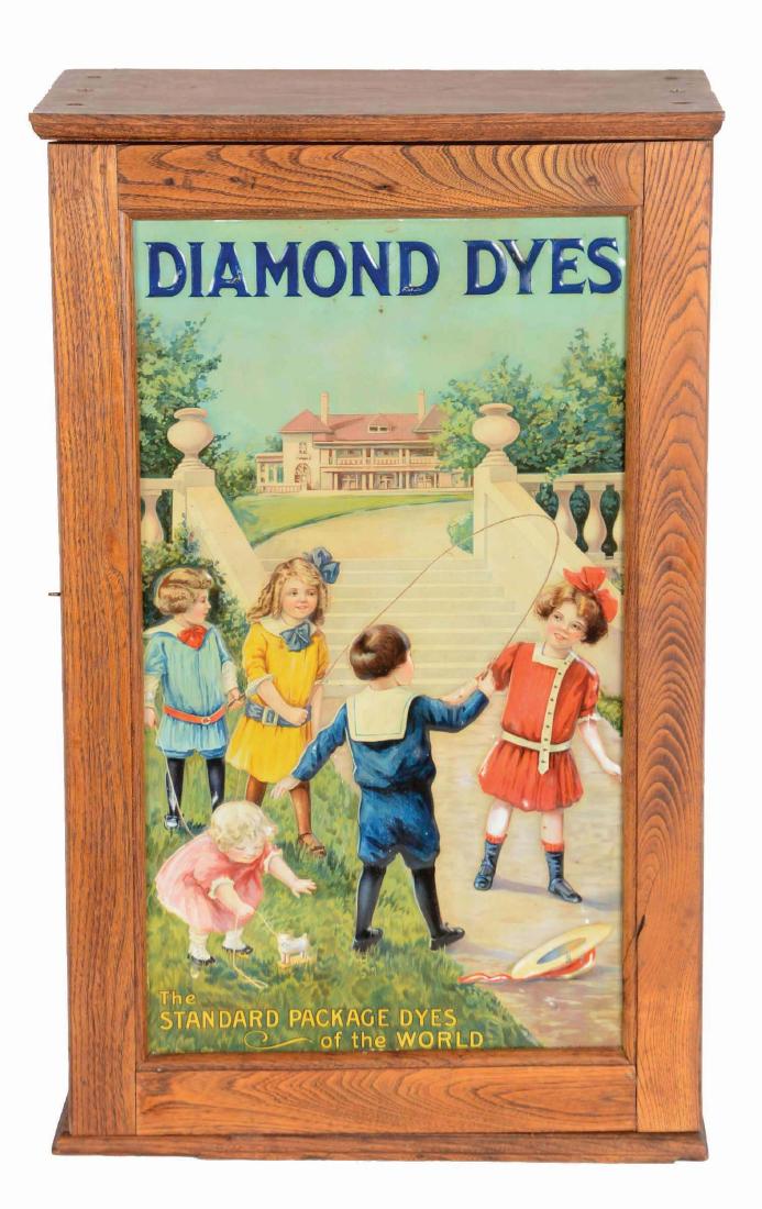 Diamond Dyes Advertising Display Case.