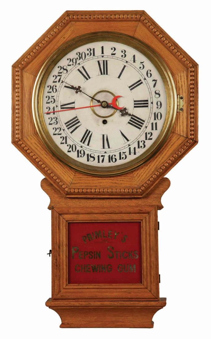 Pepsin Chewing Gum Advertising Clock.