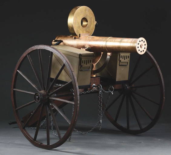 (m) Reproduction Colt Model 1883 Gatling Gun.