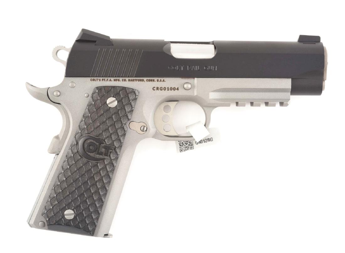 (M) CASED COLT COMMANDER MODEL "RAIL GUN"