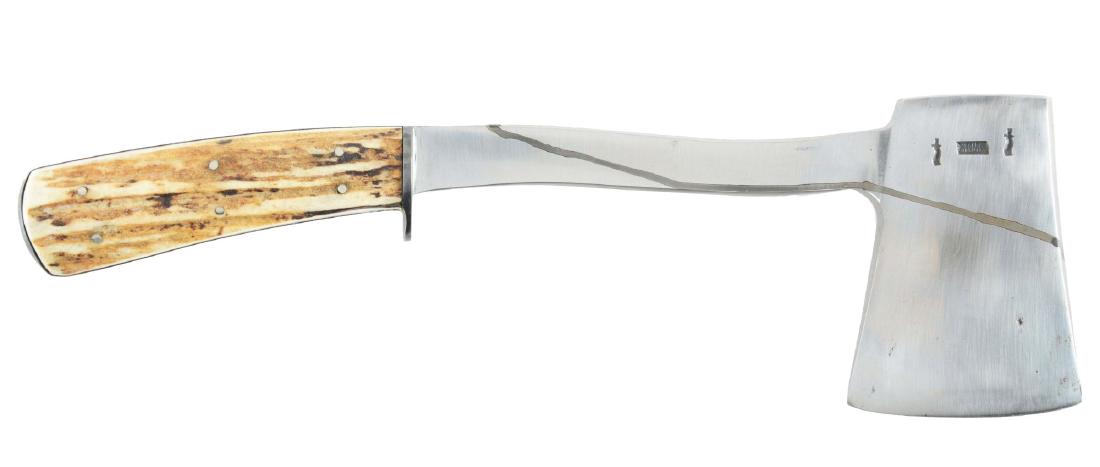 William Scagel Camp Axe With Stag Handle.