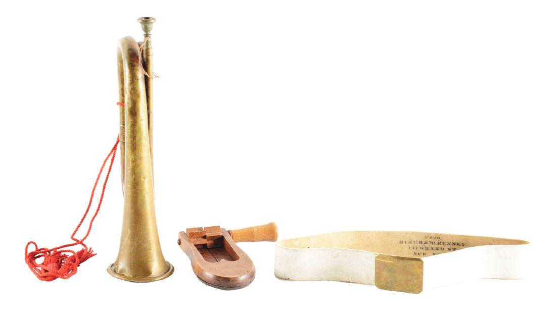 LOT OF 3: 19TH CENTURY USMC BUGLE, BATTLE RATTLE, AND - Jun 13, 2019 ...
