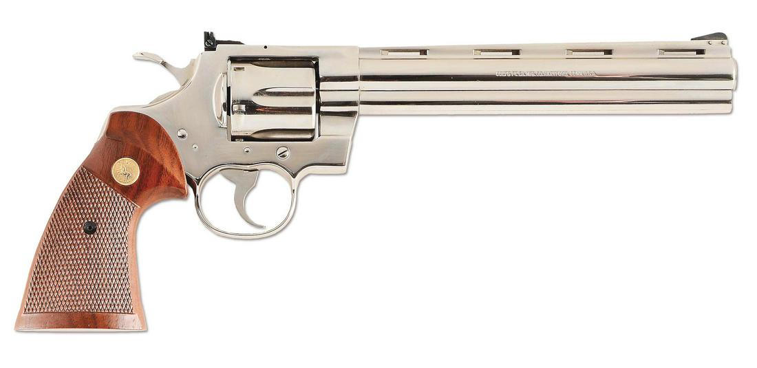 (M) NICKEL PLATED COLT PYTHON DOUBLE ACTION REVOLVER - Sep 10, 2019 ...