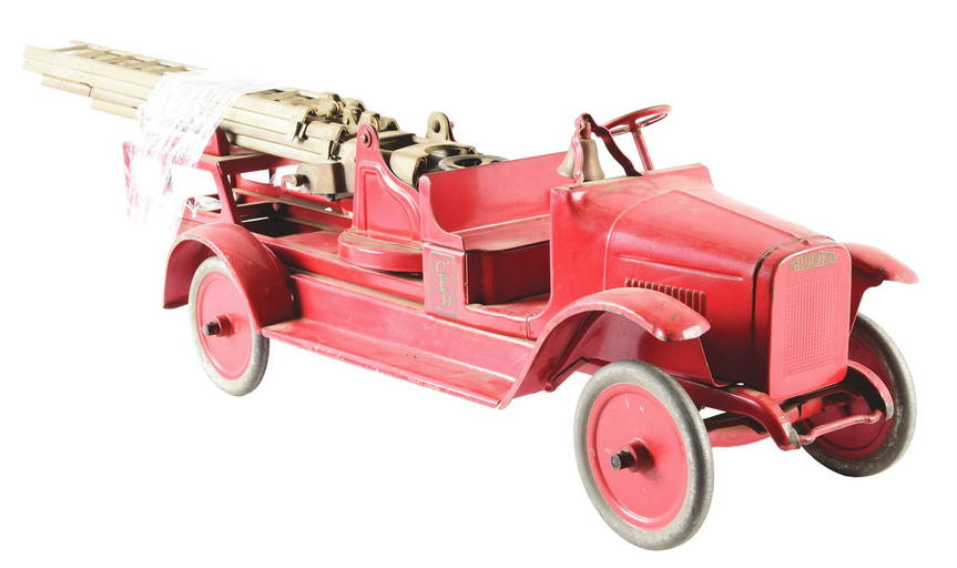 Pressed Steel Buddy L Hydraulic Aerial Ladder Truck.