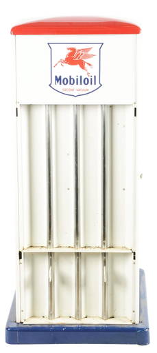 Sel Oil Service Station Oil Can Rack & Cabinet Restored