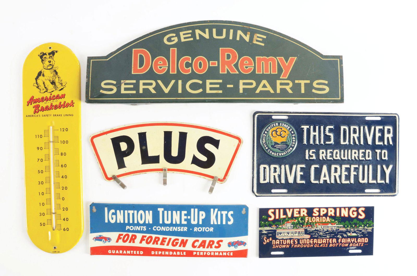 Lot of Six: Automotive Tin Signs. - Oct 07, 2019 | Dan Morphy Auctions ...