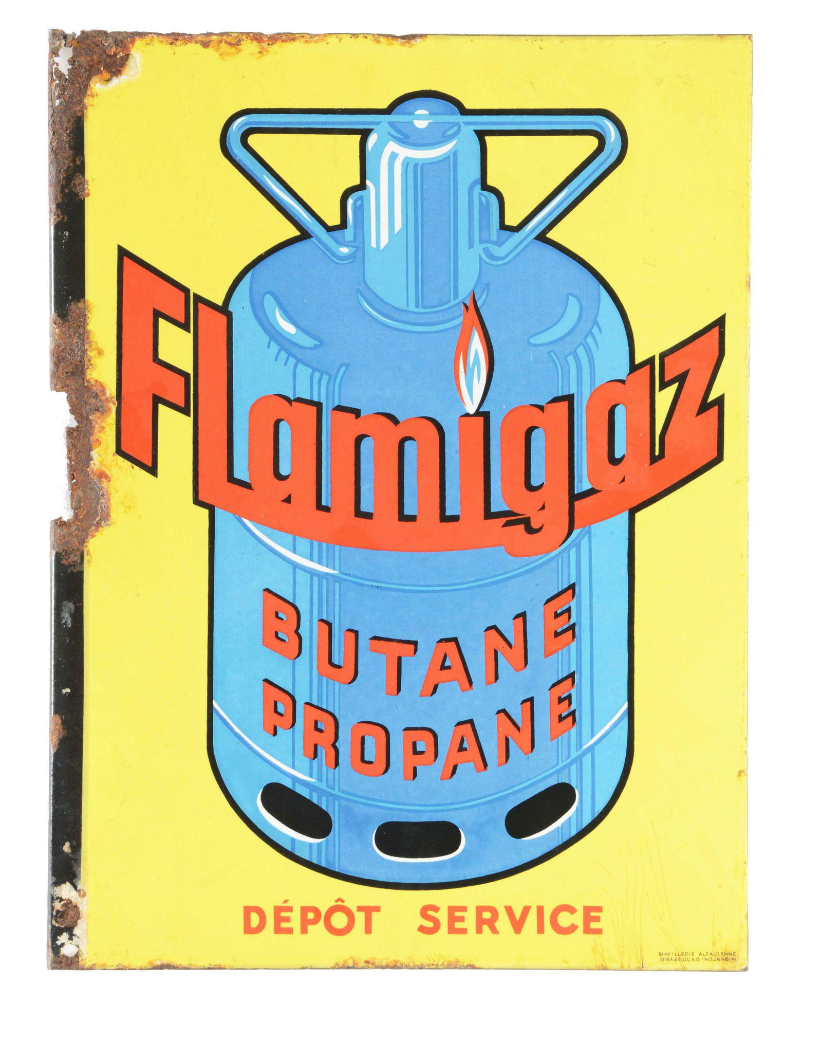 Flamigaz Butane Porcelain Flange Sign. - Oct 07, 2019 | Dan Morphy ...
