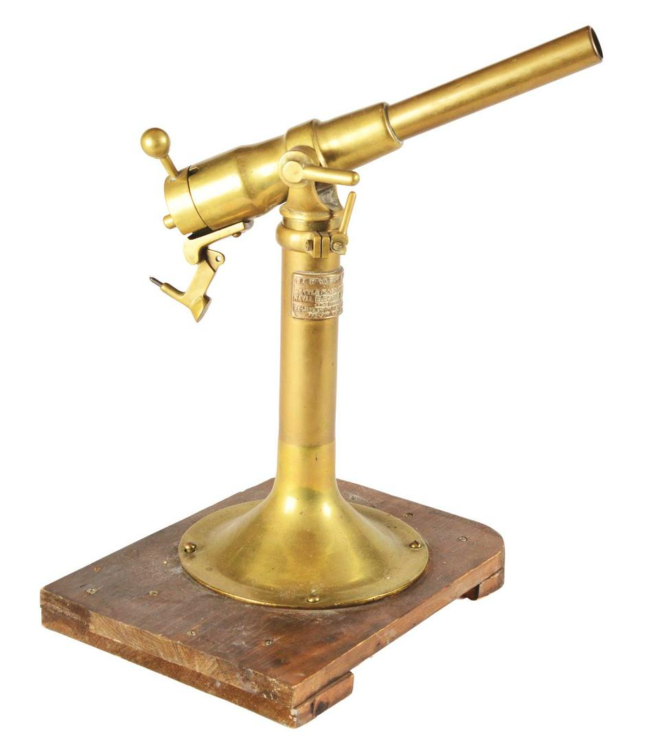 Solid Brass B&h Navy Style Yacht Cannon.
