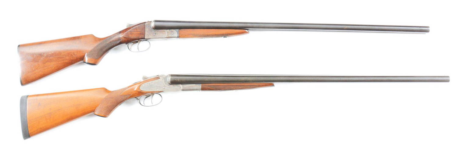 (c) Lot Of Two: Ithaca Nid 12 Gauge Shotgun Together