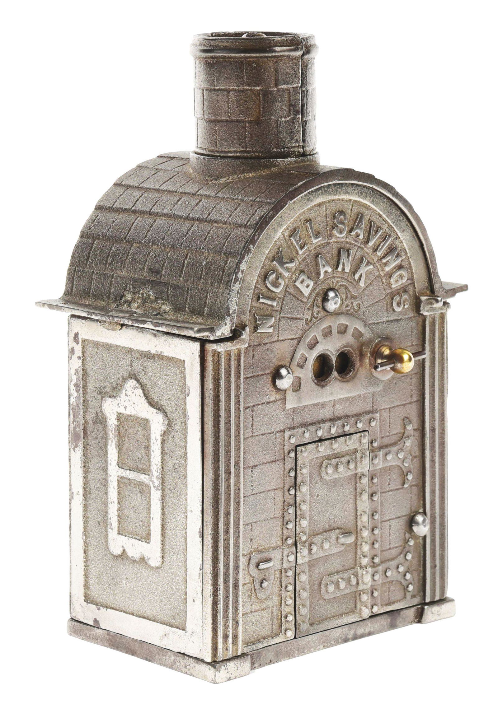 NICKEL SAVINGS CAST IRON MECHANICAL BANK. - Mar 10, 2020 | Dan Morphy ...