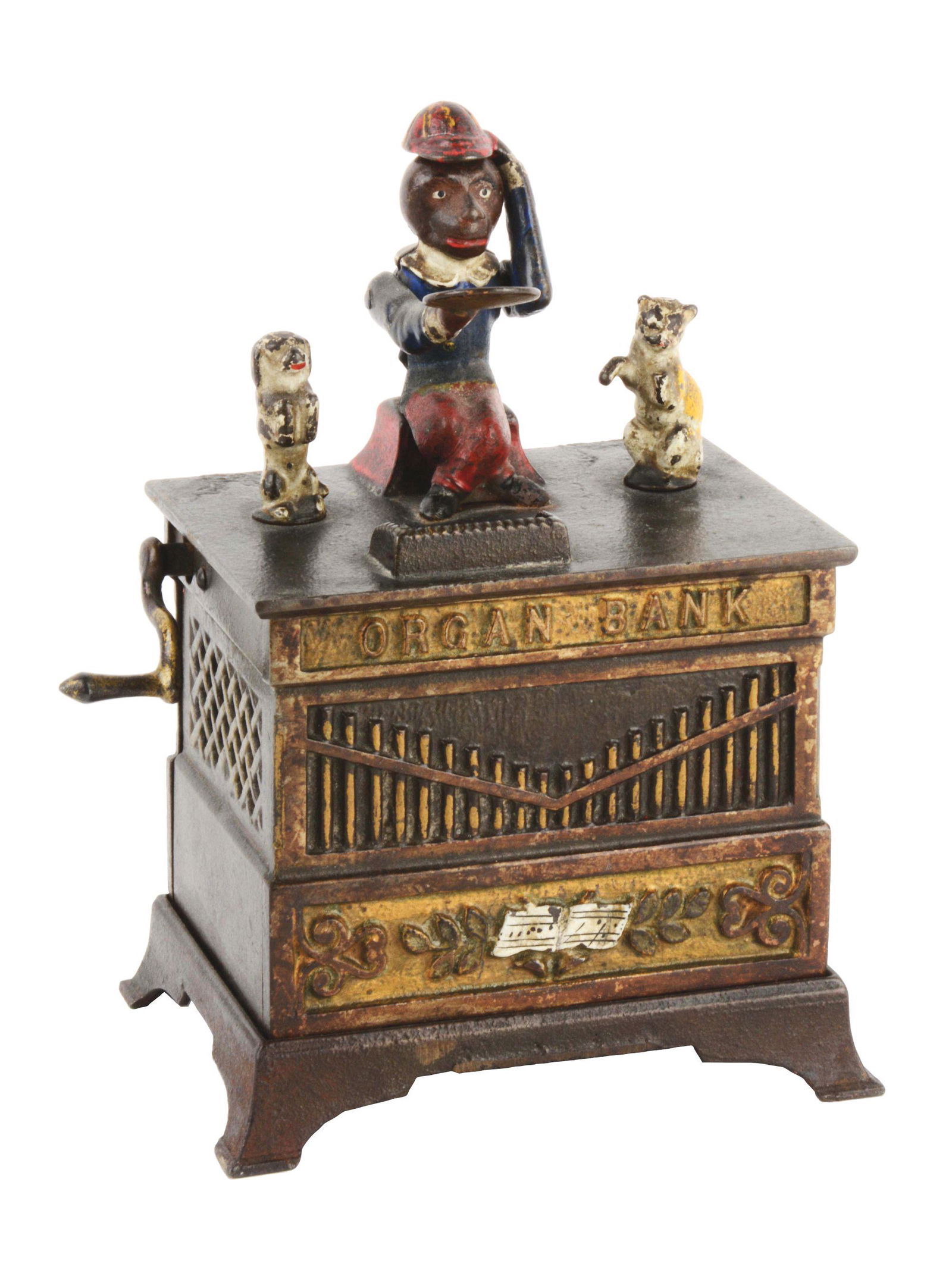 For Auction: KYSER AND REX ORGAN BANK CAT AND DOG CAST IRON (#1306) on ...