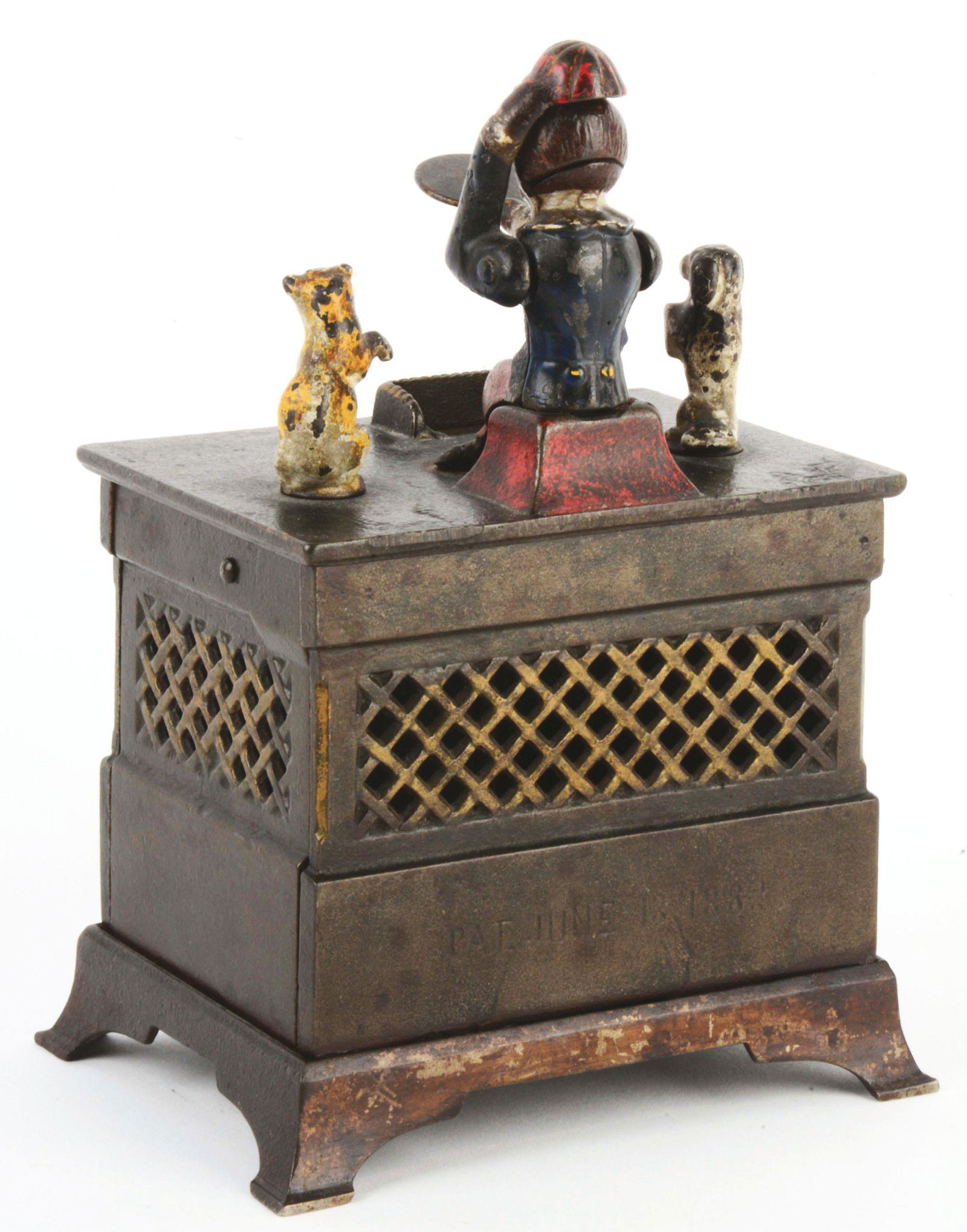 For Auction: KYSER AND REX ORGAN BANK CAT AND DOG CAST IRON (#1306) on ...