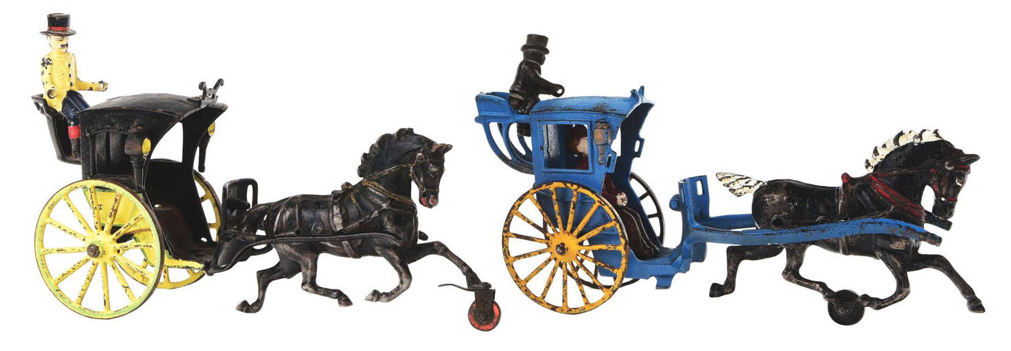 P & L Horse Drawn Cast Iron Hansom Cab.