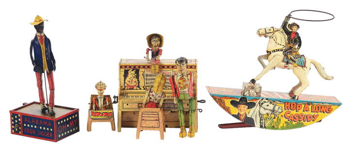 Tin Litho Lehmann Alabama Roof Dancer Wind Up Toy