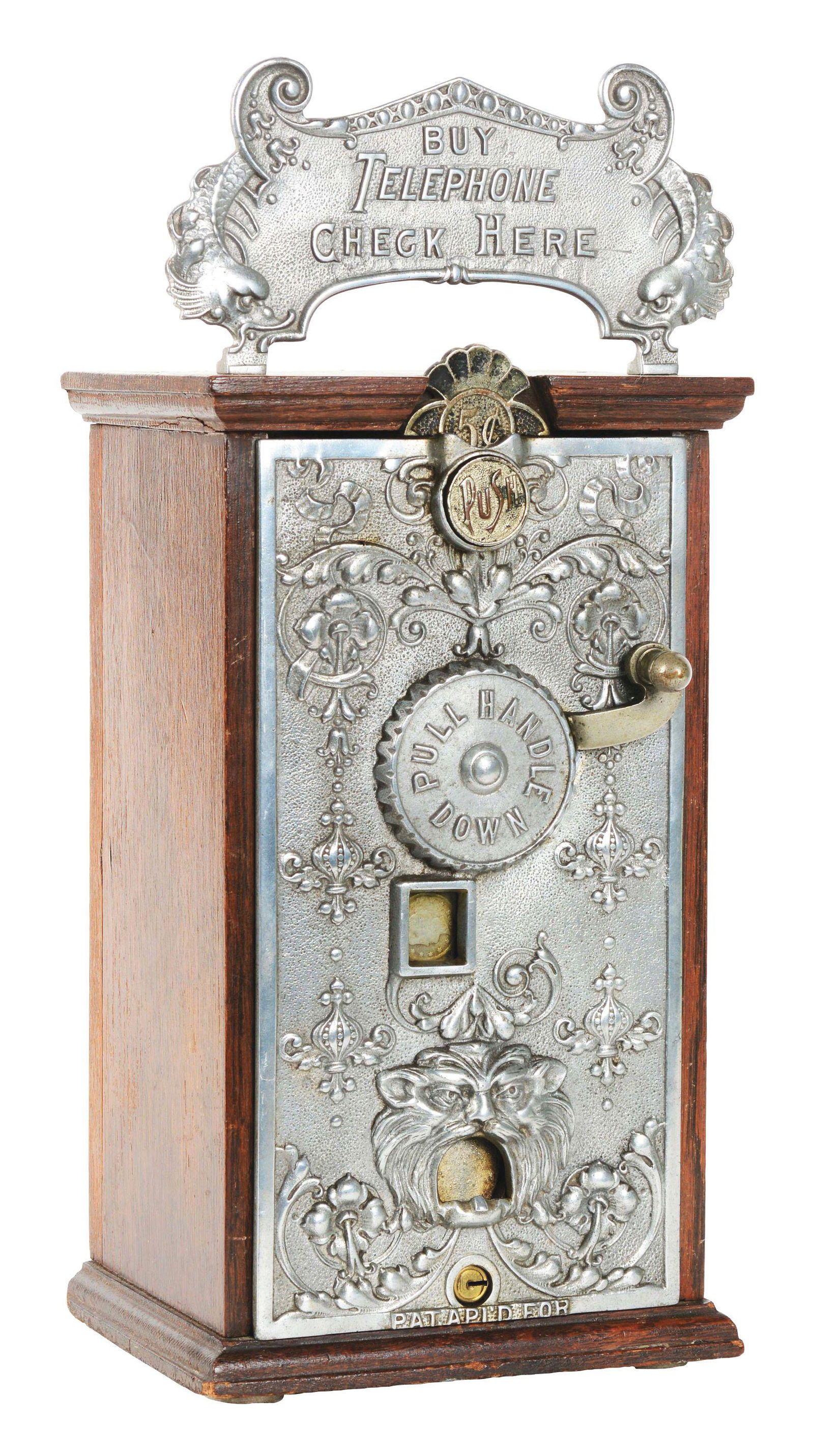 For Auction: 5¢ TELEPHONE CHECK VENDING MACHINE. (#1180) on Jun 20 ...