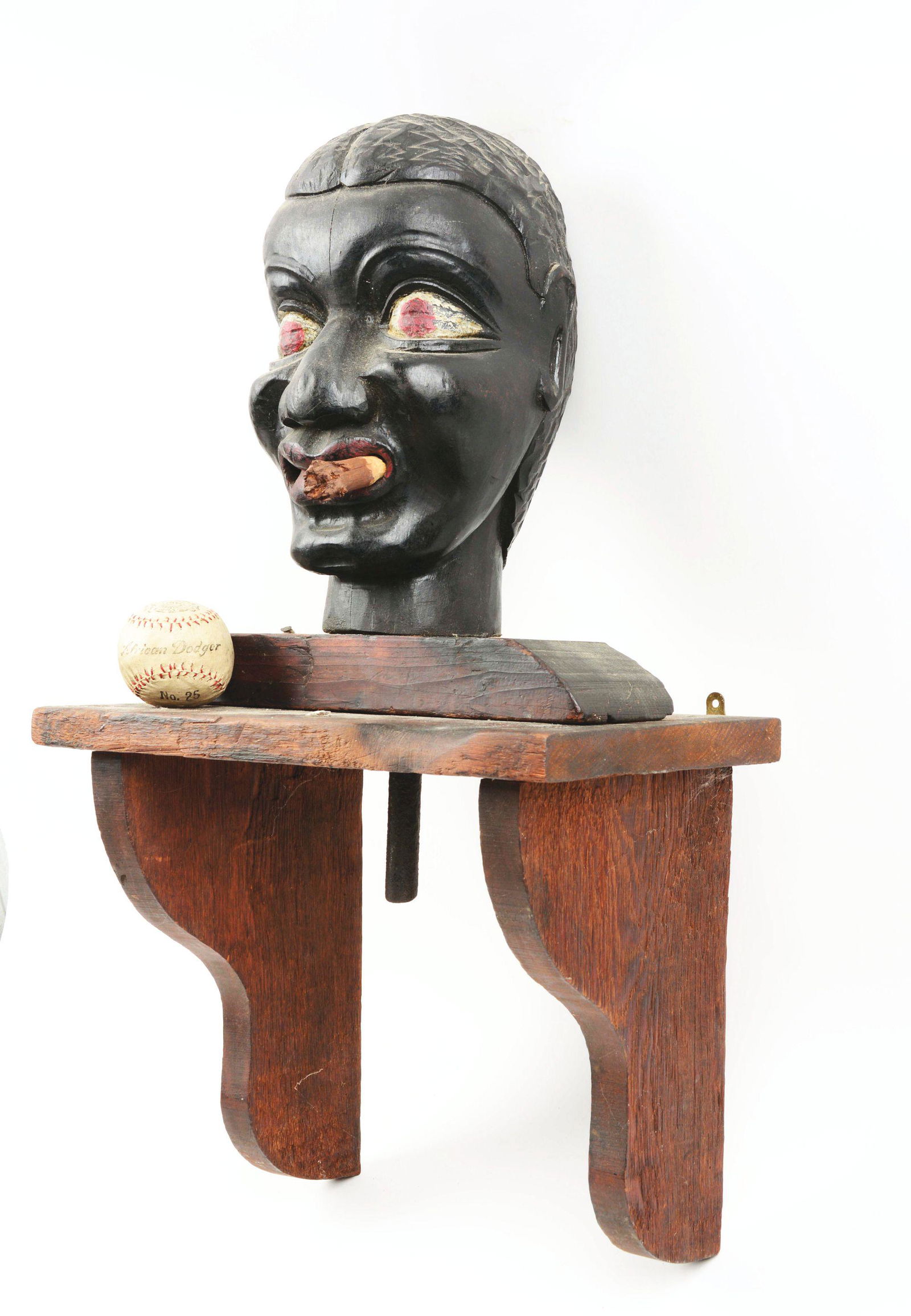 For Auction: AFRICAN DODGER HEAD, BALL, AND SHELF. (#1407) on Jun 20 ...