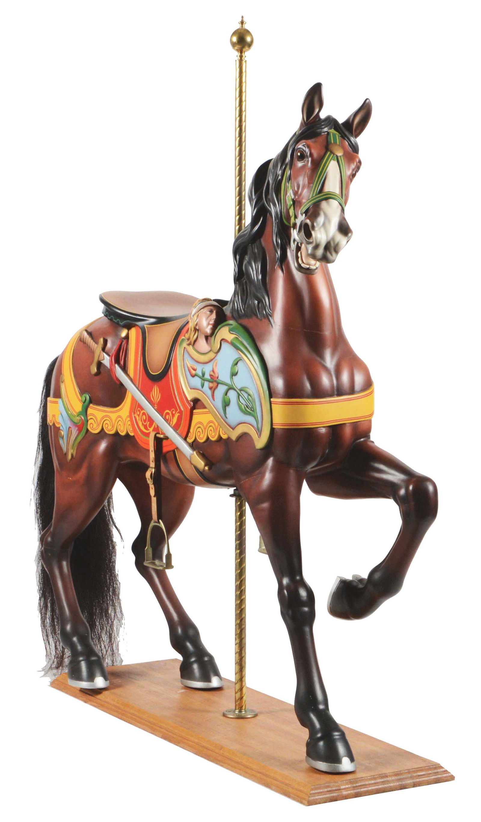 Beautiful Dentzel Outside Row Carousel Horse.