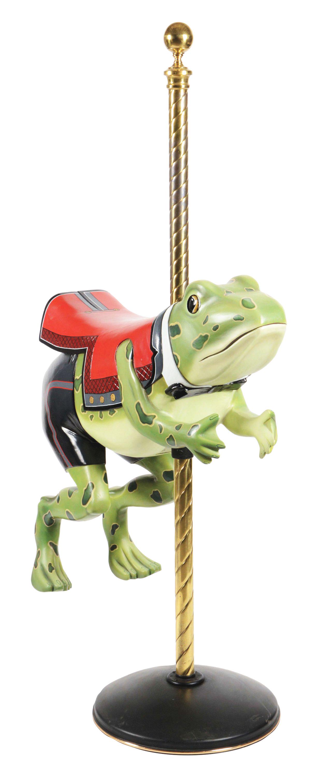 For Auction: HERSCHELL SPILLMAN CARVED CAROUSEL FROG. (#1436) on Jun 20 ...