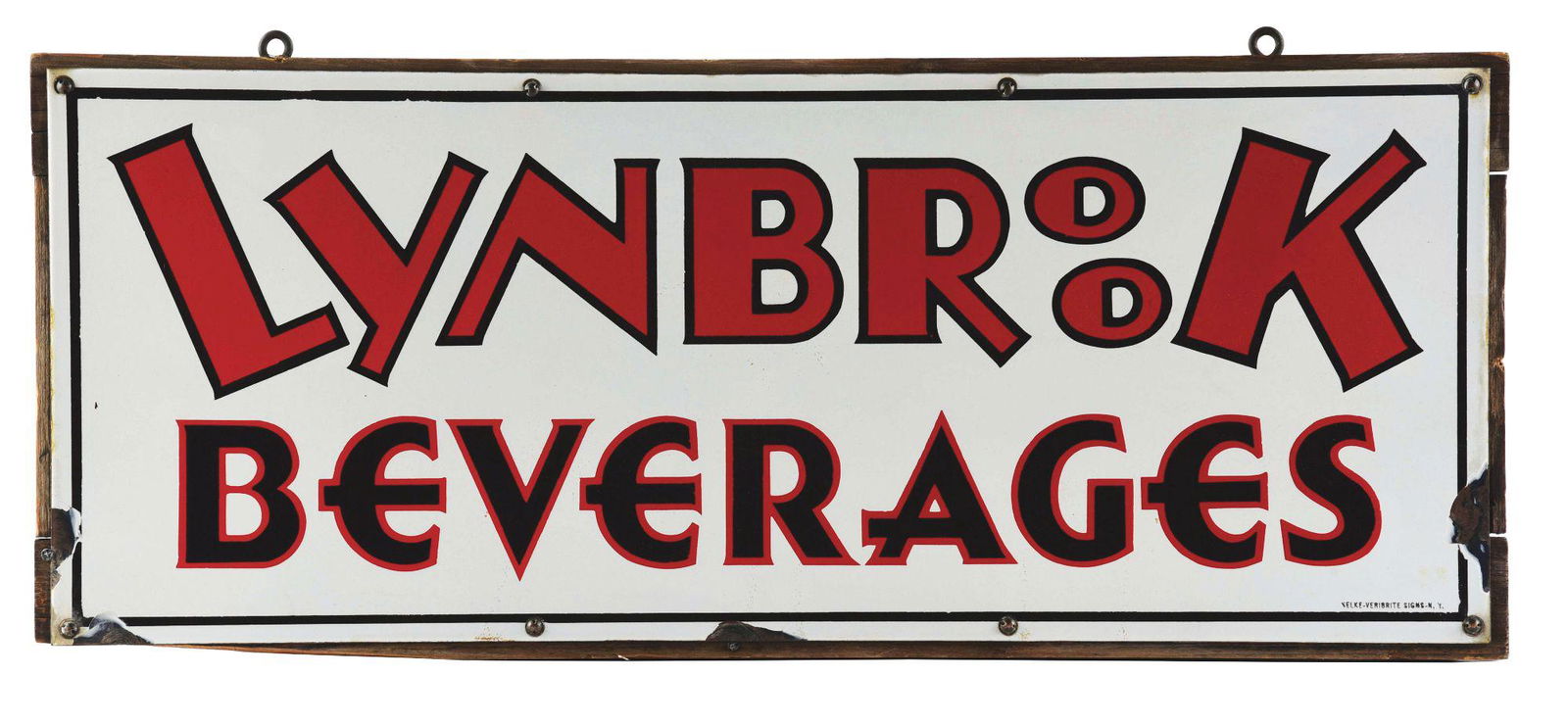For Auction: LYNBROOK BEVERAGES PORCELAIN SIGN. (#2252) on Jun 21, 2020 ...