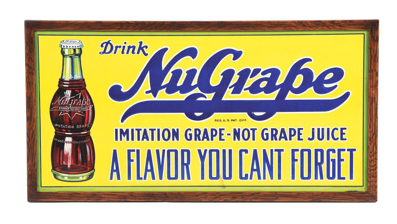 NEW OLD STOCK NUGRAPE SODA TIN ADVERTISING SIGN. - Jun 21, 2020 | Dan ...