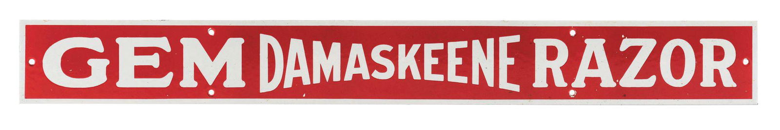 For Auction: GEM RAZOR PORCELAIN STRIP SIGN. (#2403) on Apr 26, 2020 ...