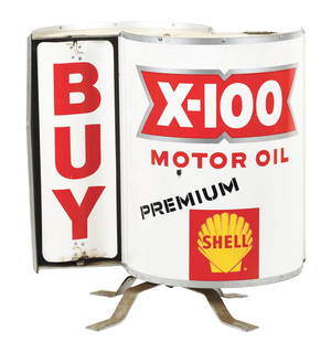 Shell X 100 Motor Oil Bottle Rack