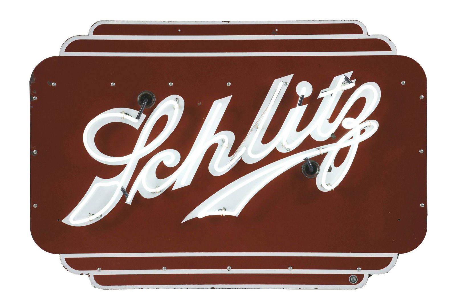 SCHLITZ BEER PORCELAIN NEON SIGN. - May 13, 2020 | Dan Morphy Auctions ...