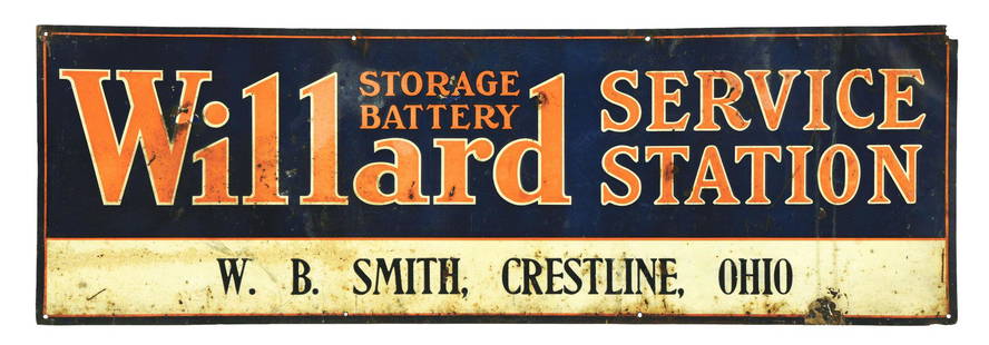 Willard Batteries 1959 Vertical Sign