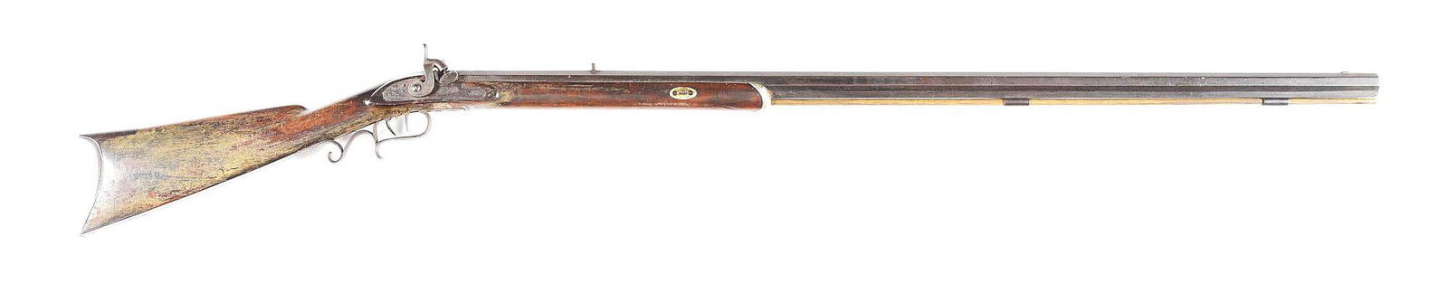 (a) Rare St. Louis J.p. Gemmer Halfstock Plains Rifle