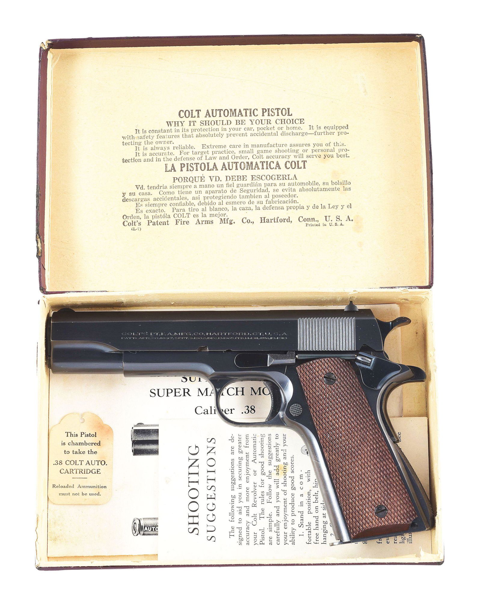 (C) STUNNING PRE-WAR COLT .38 SUPER AUTOMATIC IN - May 29, 2020 | Dan ...